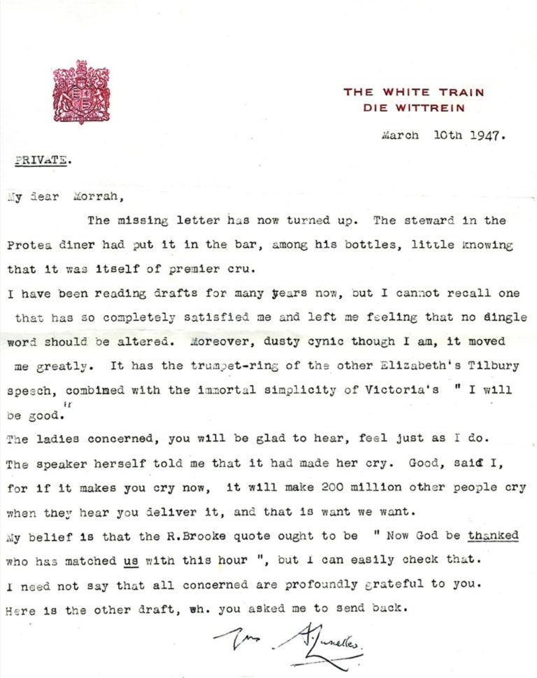 伊莉莎白公主21歲生日 演辭背後的男人 - Watershed